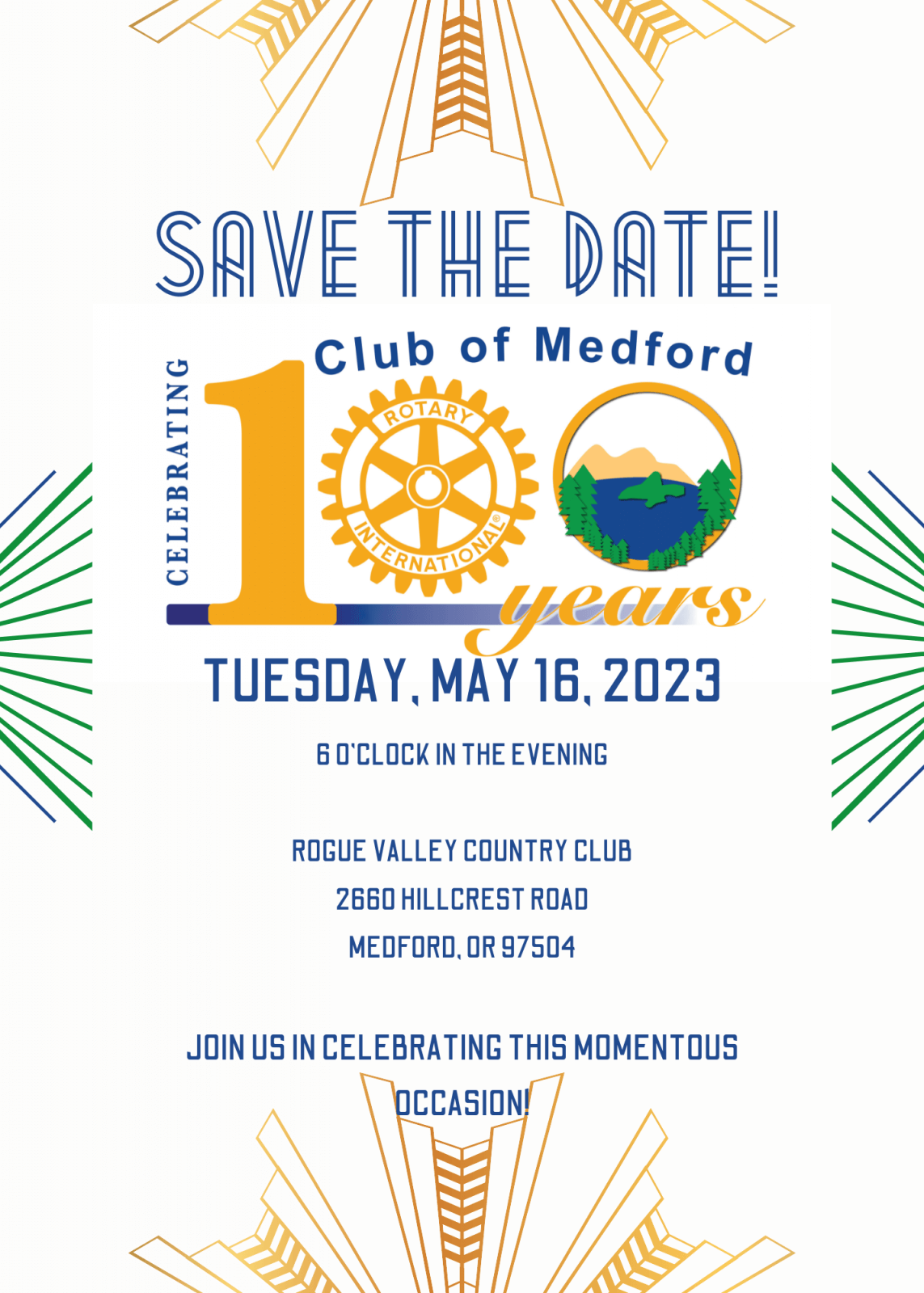 ROTARY -This Tuesday - Rotary Club of Medford Oregon