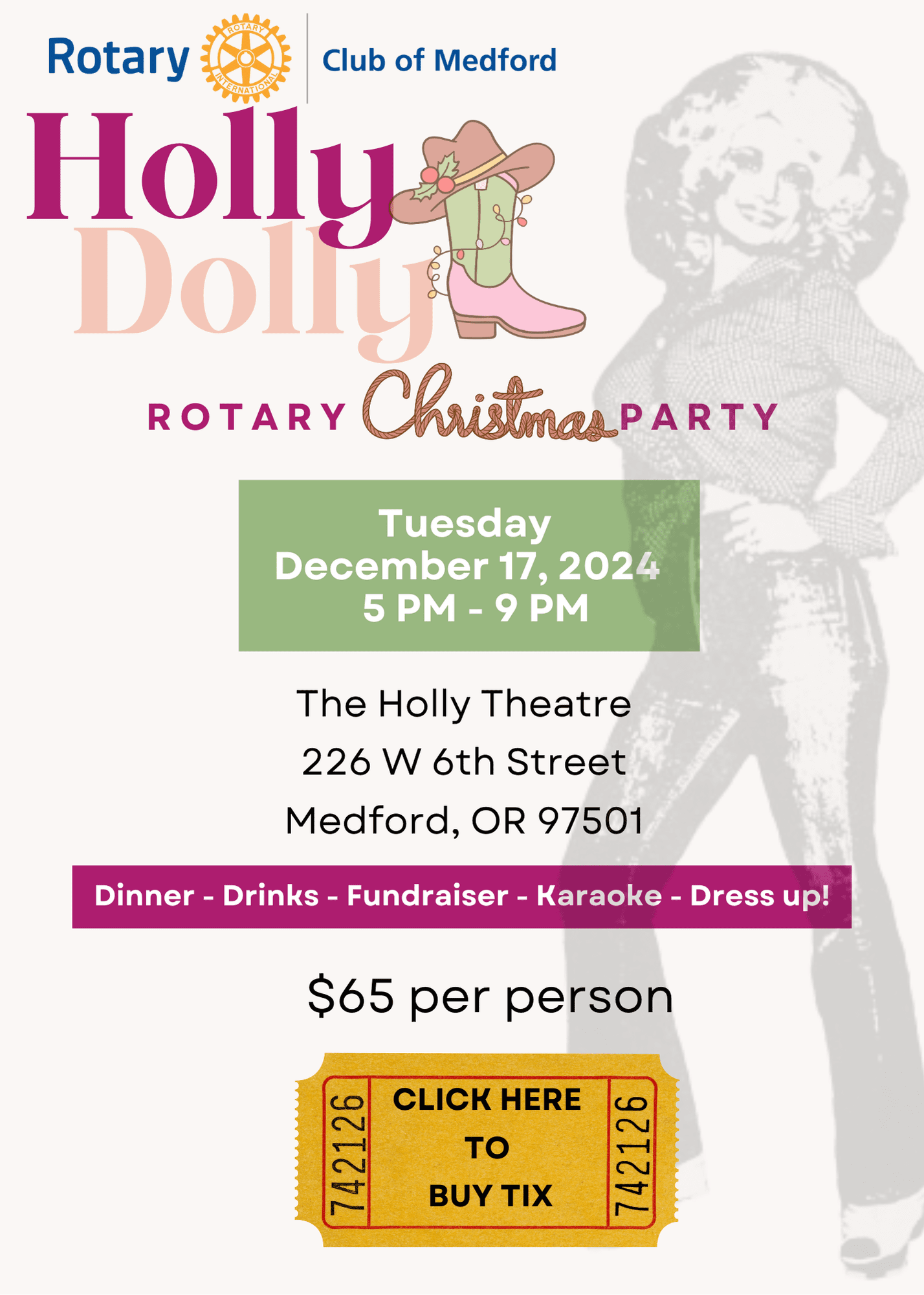 Holly Dolly Christmas Party - Rotary Club of Medford Oregon